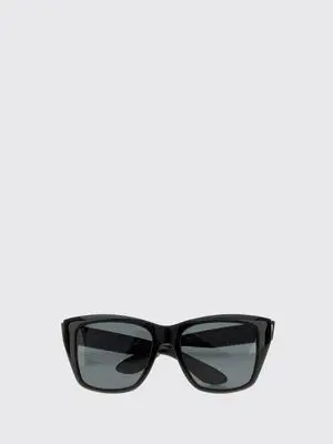 Saint Laurent Square Acetate Sunglasses With Laminated Logo - Black