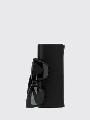 Saint Laurent Square Acetate Sunglasses With Laminated Logo - Black