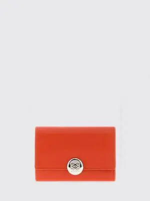 Loewe Pebble Tri-fold Wallet In Calf Leather With Metal Logo - Orange