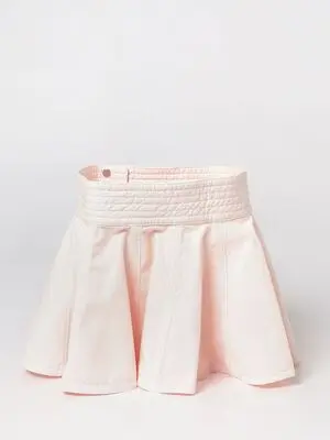 Alaïa Alaia Peplum Corset Belt In Pleated Cotton - Pink