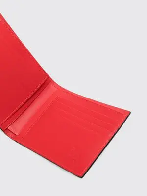 CHRISTIAN LOUBOUTIN Contrast Logo Calf Leather Bifold Wallet