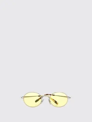 Loewe Oval Sunglasses In Metal And Tortoiseshell Acetate