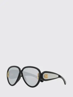Loewe Bicolour Acetate Aviator Sunglasses With Monogram - Black