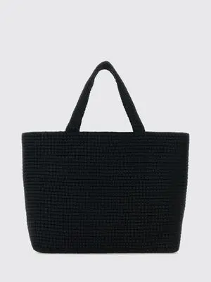 Saint Laurent Raffia Tote Bag With Tone-on-tone Embroidered Logo