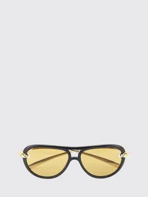 Bottega Veneta Knot Aviator Sunglasses In Metal And Acetate - Multicolor