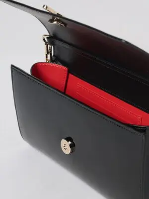 CHRISTIAN LOUBOUTIN Bettina Patent Leather Wallet On Chain Mini Bag - Black
