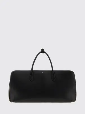 Alaïa Alaia Delta Medium Calfskin Leather Handbag With Logo Charm