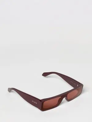 Alaïa Alaia Rectangular Acetate Sunglasses With Lettering Logo - Brown