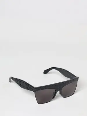 Alaïa Alaia Rectangular Acetate Sunglasses With Croc-effect Pattern - Multicolor