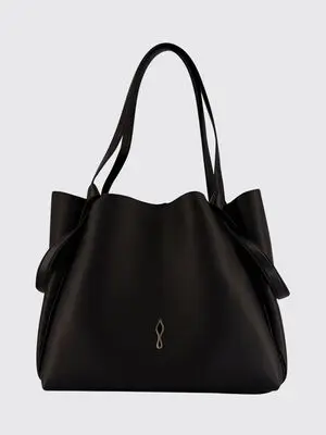 CHRISTIAN LOUBOUTIN Bettina Grained Leather Tote Bag With Double Handle - Black
