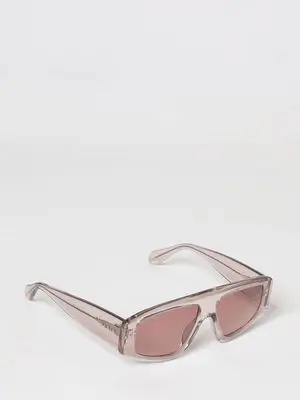 Alaïa Alaia Flared Frame Aviator Sunglasses In Acetate With Coloured Lenses - White
