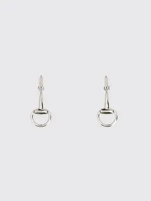Gucci Horsebit -finish Metal Dangle Earrings - Silver