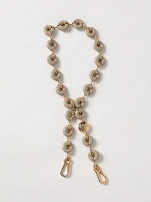 Loewe Donut Bag Strap In Acetate And Metal With Engraved Logo - Cream