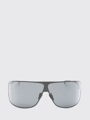 Gucci Rectangular Metal Shield Sunglasses With Embossed Logo