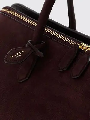 Alaïa Alaia Delta Medium Nubuck Leather Handbag With Double Zip And Shoulder Strap - Red