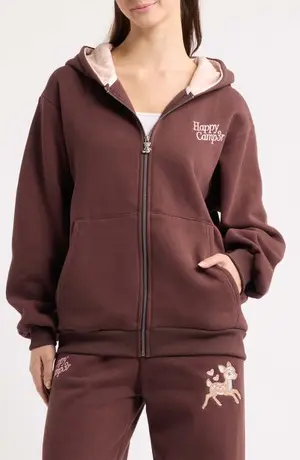 HAPPY CAMP3R Fawn Love Full Zip Hoodie