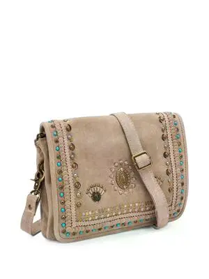 FRAU Stud-embellished Suede Shoulder Bag