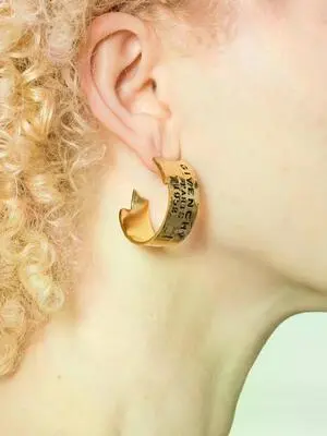 Givenchy Tape Earrings In Metal And Enamel