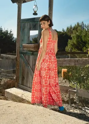 Ace & Jig Zoe Square Neck Wide Leg Jumpsuit - Love