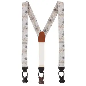 Trafalgar Sparrow's Bounty Treasure Map Silk Button End Suspenders