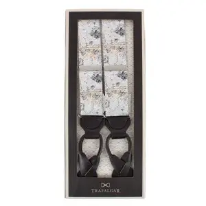 Trafalgar Sparrow's Bounty Treasure Map Silk Button End Suspenders