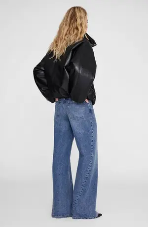 ANINE BING Cyrus Recycled Leather Jacket