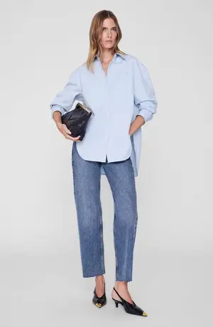 ANINE BING Scott Shirt - Cloud Blue