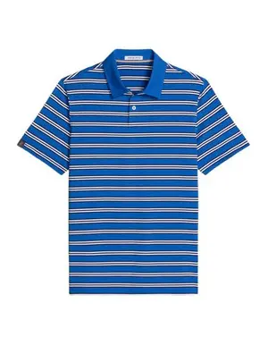 ASHWORTH GOLF Classic Stripe Polo - Sail Multi