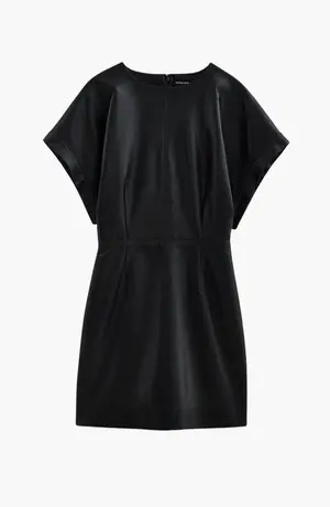 ANINE BING Zelie Recycled Leather Dress
