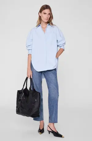 ANINE BING Lili Tote Braided Leather