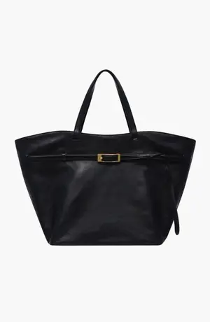 ANINE BING Elly Tote Grained Leather - Black
