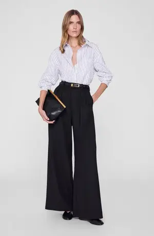 ANINE BING Anine Clutch Braided Leather