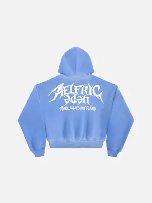 AELFRIC EDEN Boxy Washed Zip Up Hoodie