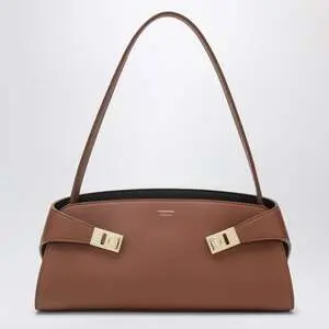 FERRAGAMO Hug East-west Shoulder Bag Cognac/dark - Brown