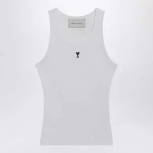 AMI Paris De Coeur Tank Top - White