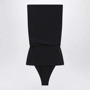 Saint Laurent Strapless Cut-out One-piece Swimsuit