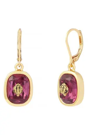 Kurt Geiger Eagle Stone Drop Earrings - Pink