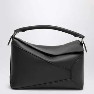 Loewe Puzzle Edge Medium Calfskin Bag - Black