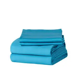 CANADIAN DOWN & FEATHER COMPANY Sheet Set Four Piece, Us King / Uk Super King Cenote - Blue