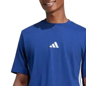 Adidas Essentials 3-stripes Single Jersey Tee 'dark Blue White