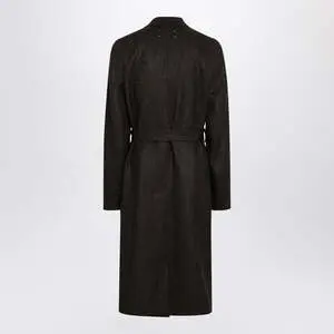 MAISON MARGIELA Belted Coat With Herringbone Pattern