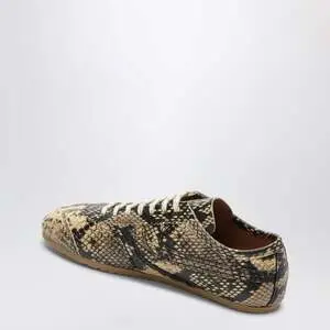 Dries Van Noten Beige Leather Sneakers