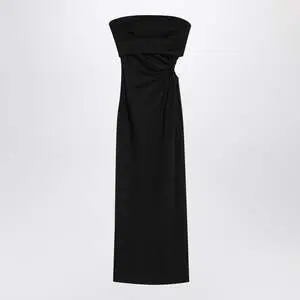Max Mara Bustier Dress In Wool Blend - Black