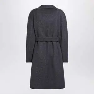 Max Mara Wool Coat With Denim Effect