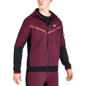 Nike Tech Fleece Full-zip Hoodie 'dark Beetroot Black Phantom