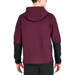 Nike Tech Fleece Full-zip Hoodie 'dark Beetroot Black Phantom