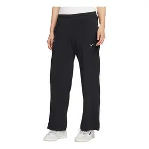 Nike French Terry Mid-rise Pants Asia Sizing - Black