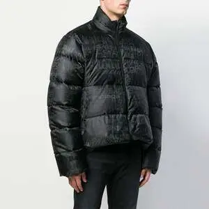 Balenciaga Embroidered Logo Puffer Jacket