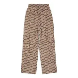 Balenciaga Bb Monogram Tracksuit Pants 'beige Brown - Beige/brown