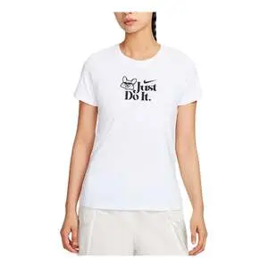 Nike Doggie Short Sleeve T-shirt Asia Sizing 'white Black - White/black